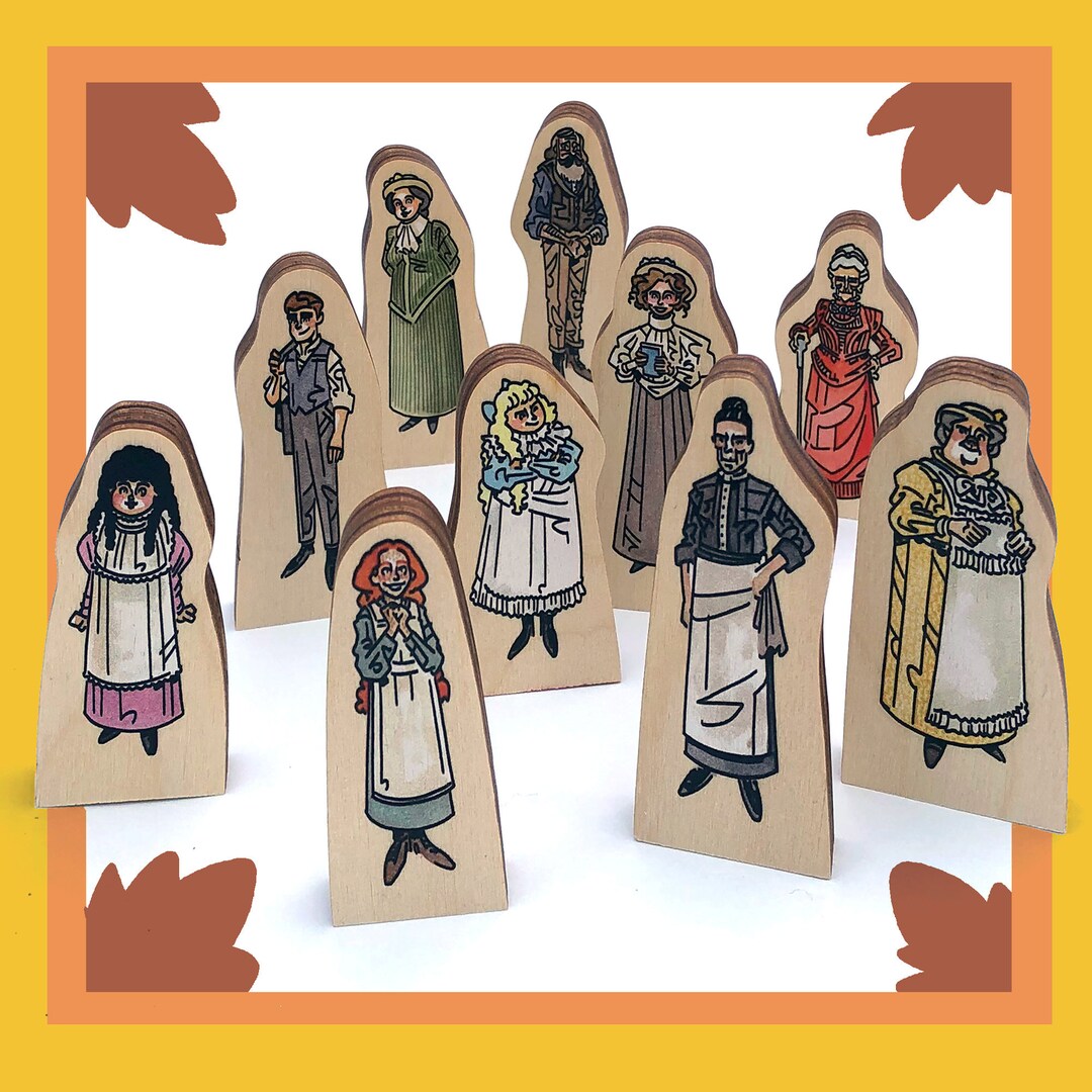 Handcrafted 'anne of Green Gables' Wooden Figure Set - Etsy