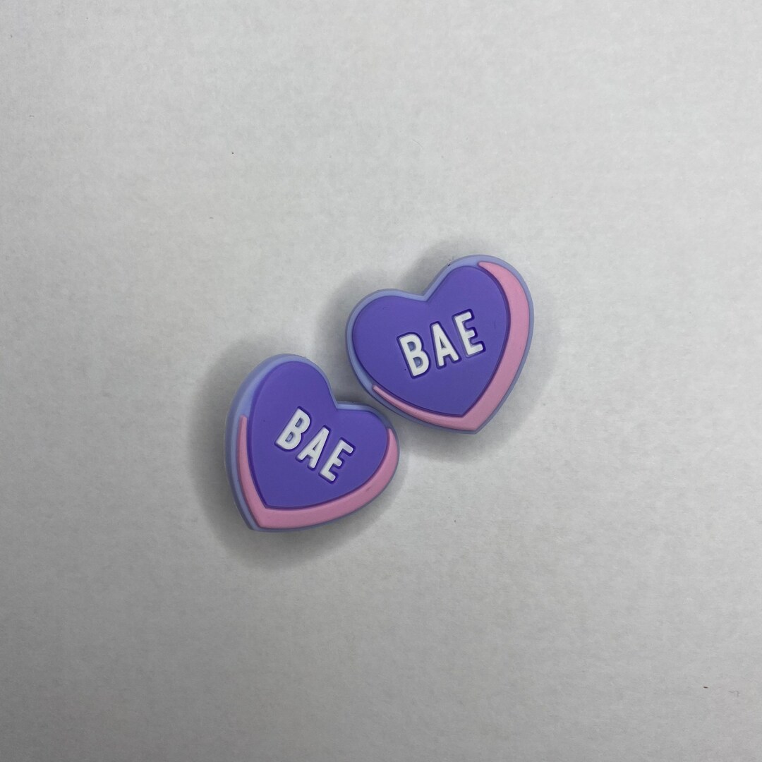 Valentines BAE Heart Croc Charms - Etsy