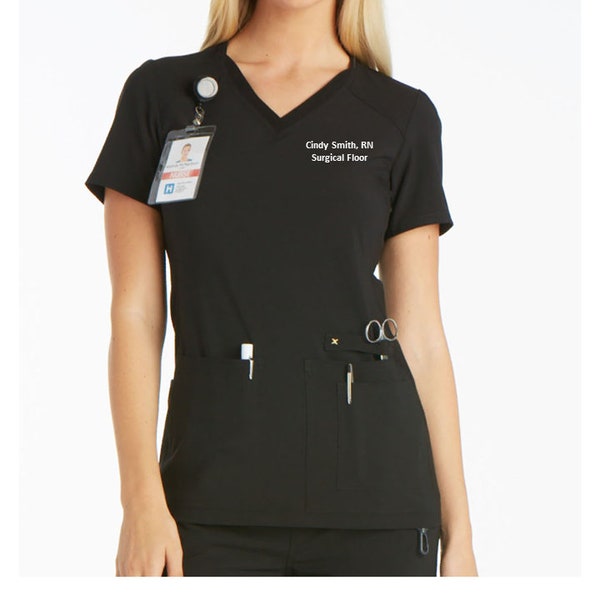 Monogrammed Scrubs - Etsy