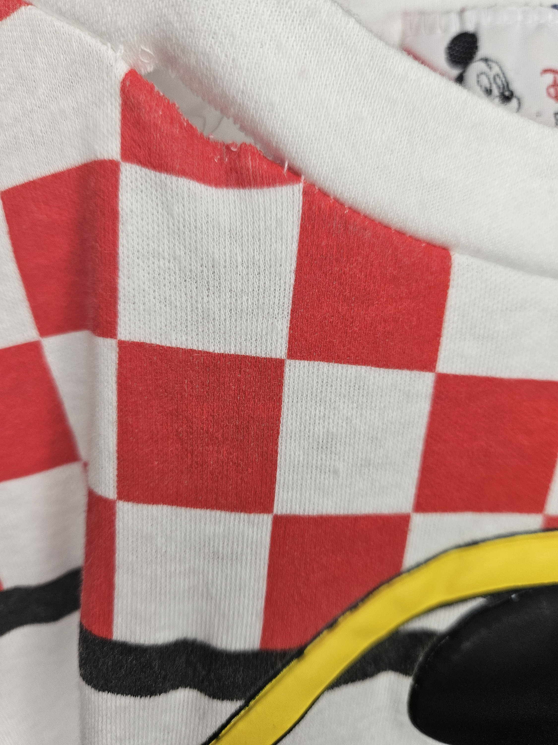 Vintage 80's Mickey and Minnie Mouse Disney Checkered Shirt Size Small ...