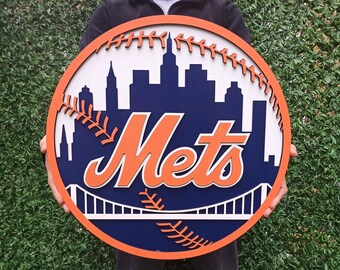 Ny Mets Wall Logo - Etsy