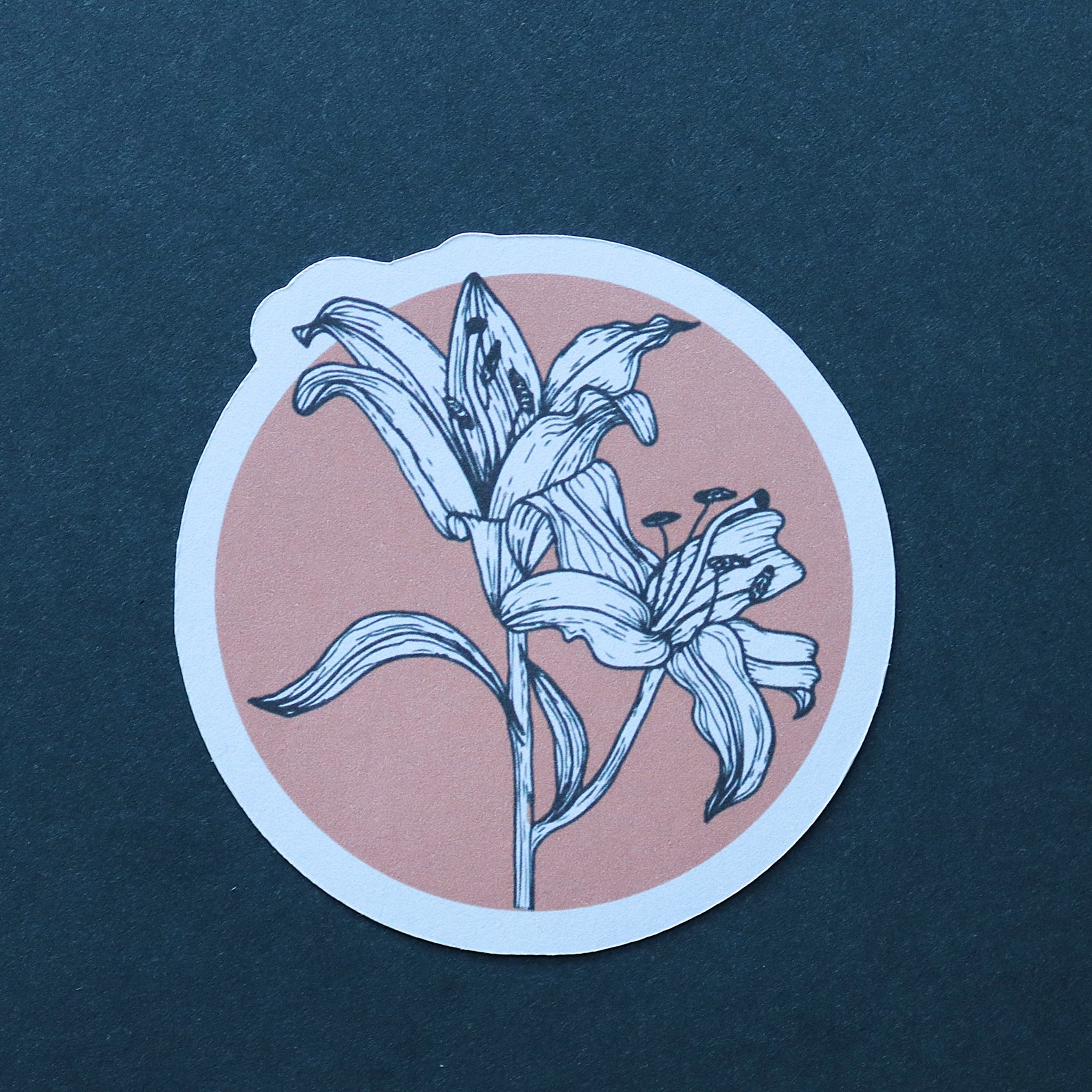 Lily Floral Sticker Design 8 Journal Sticker Laptop | Etsy