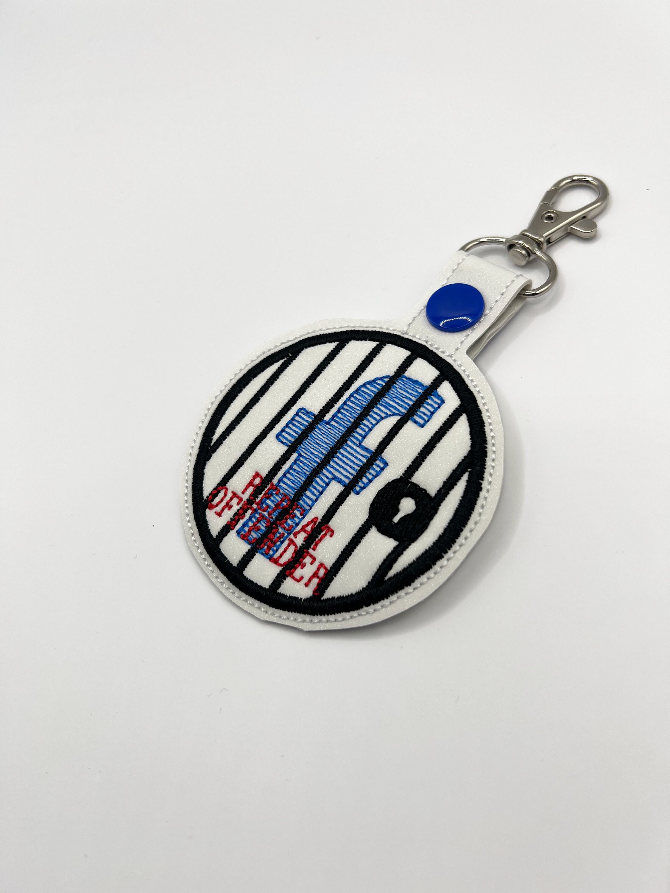 Facebook Jail Repeat Offender Keychain, Key Fob, Social Media Funny ...