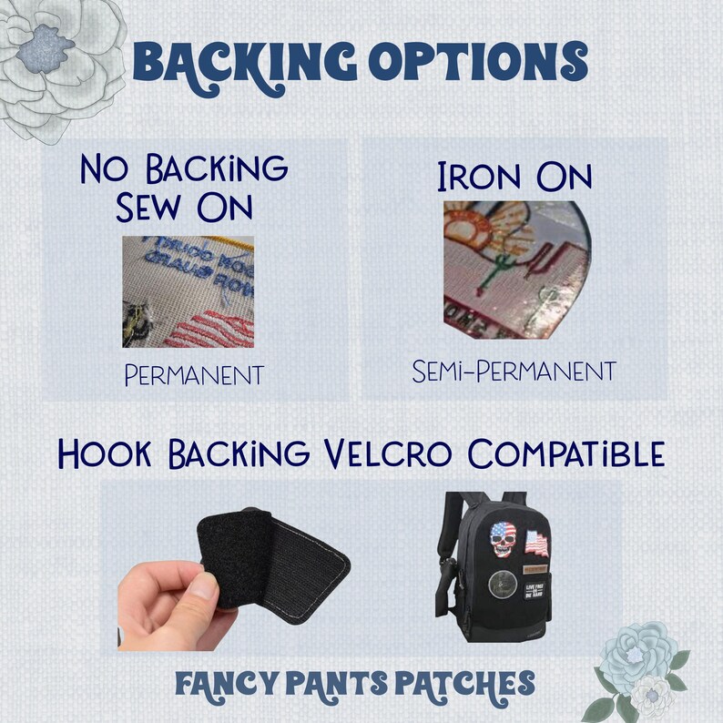 Absolutely Not Fancy Patch, Removable 2" X 3" Hook Backing Patch ...