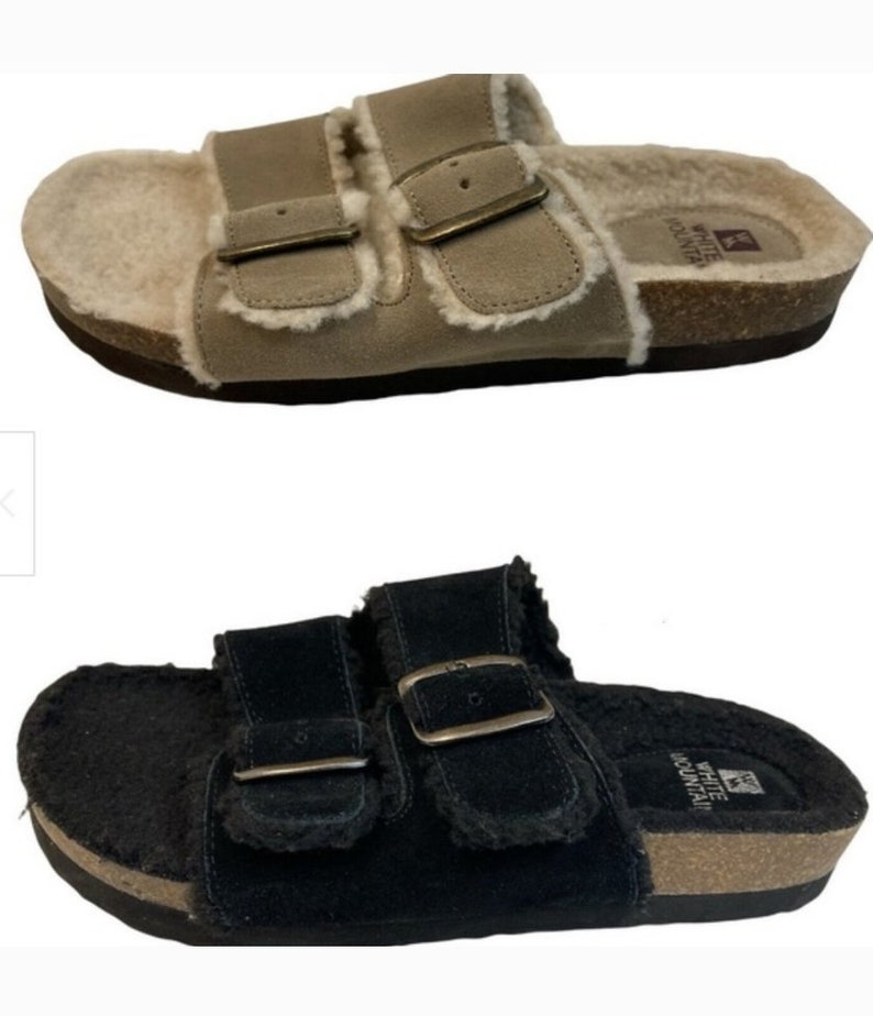 2 Pair of Fur Line Sandals - Etsy