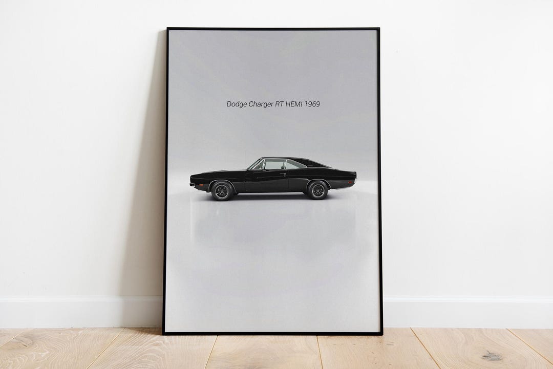 1969 Dodge Charger RT HEMI Car Poster: Supercar Wall Art (digital File ...