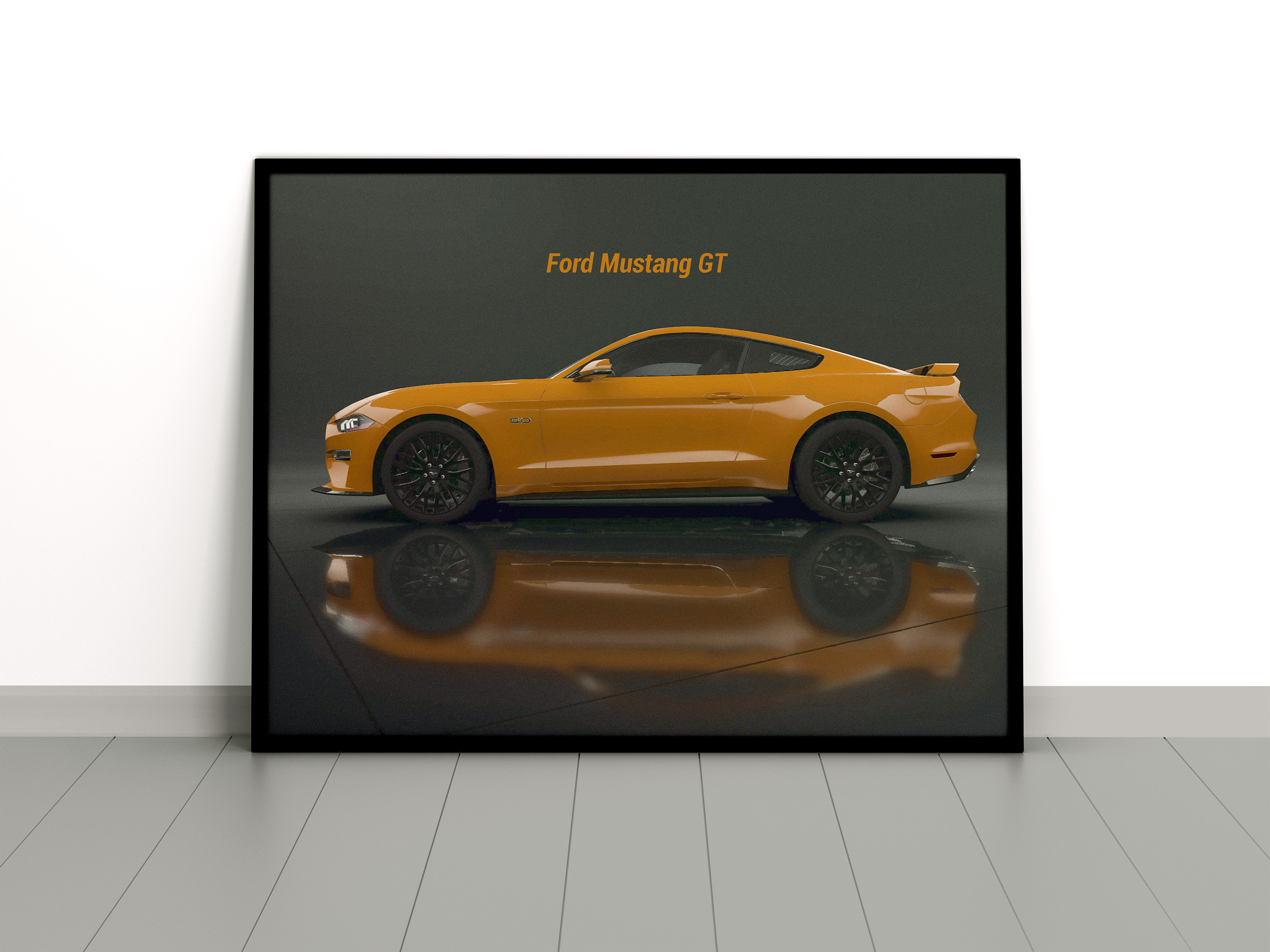 Ford Mustang GT Poster Sports Car Print Supercar Poster - Etsy