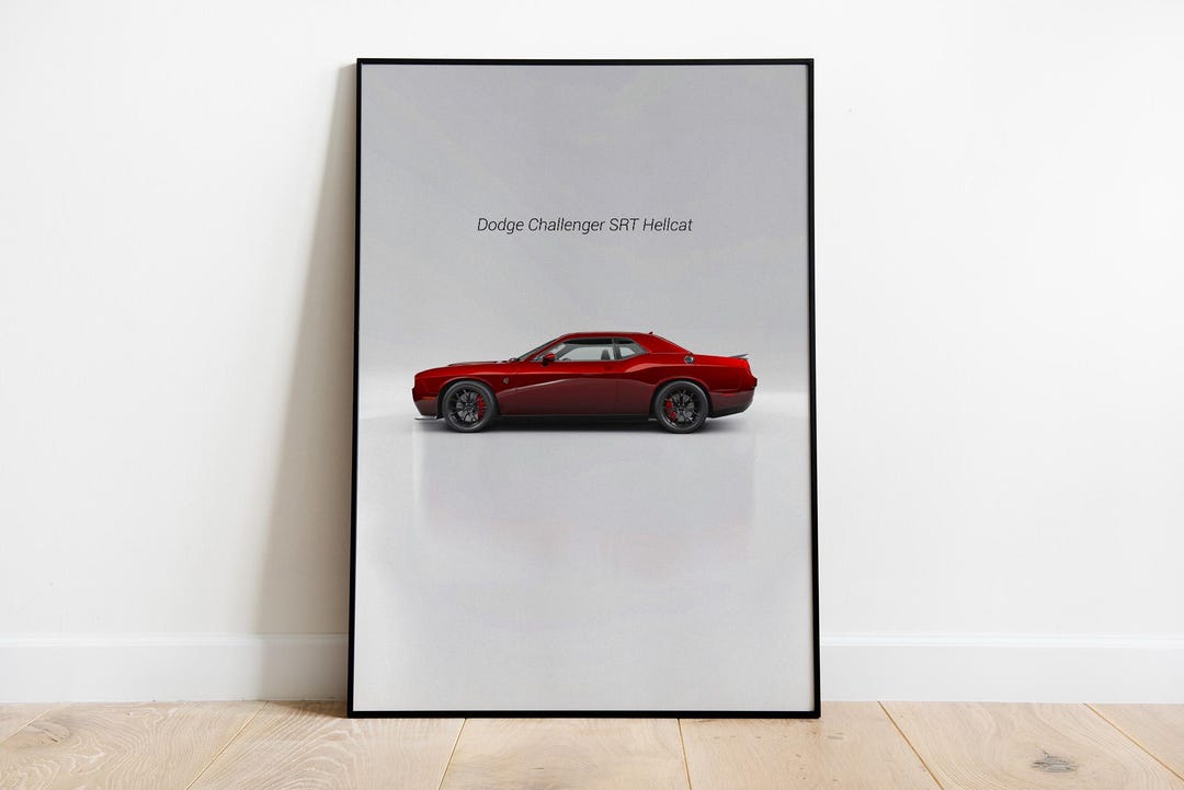 Dodge Challenger SRT Hellcat Poster: Supercar Wall Art (digital File ...