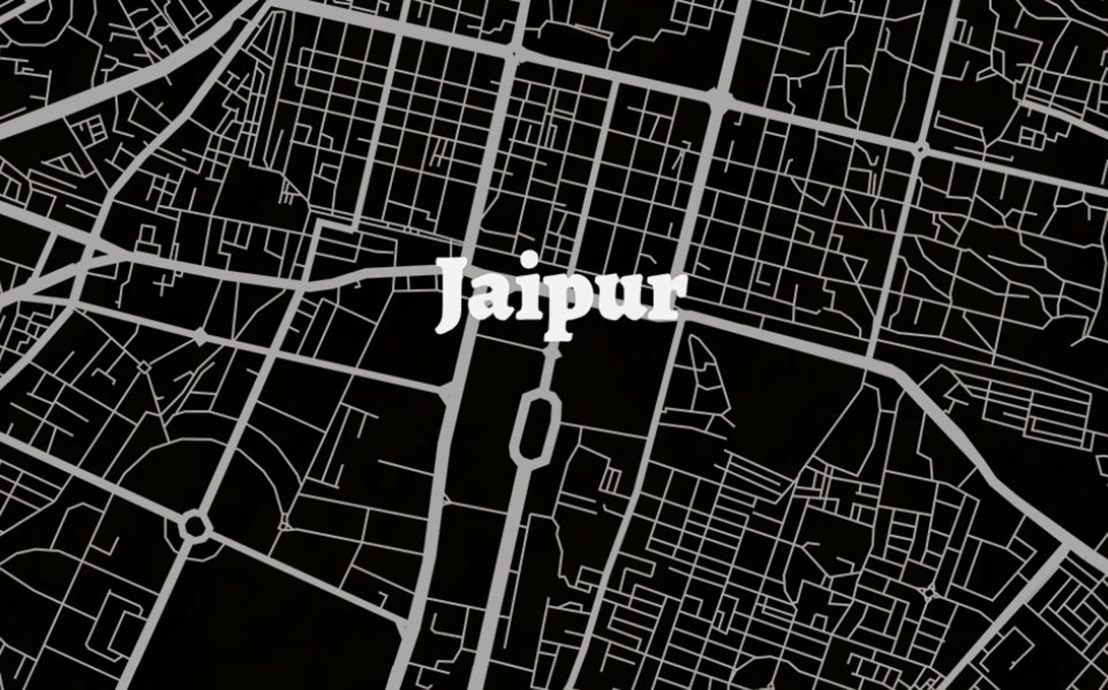Jaipur Map Print Jaipur Map Poster Jaipur India Wall Art | Etsy