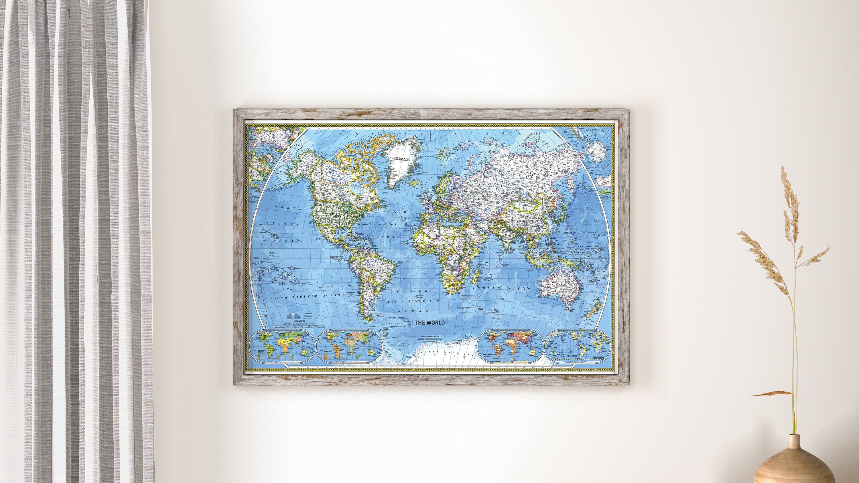 World Map Print Map of the World Poster World Cartography - Etsy