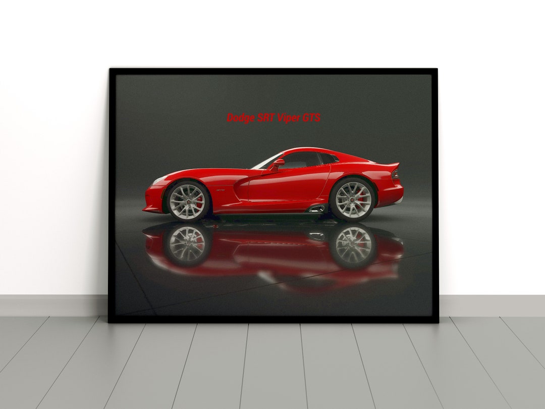 Dodge SRT Viper GTS Poster Sports Car Print Supercar - Etsy