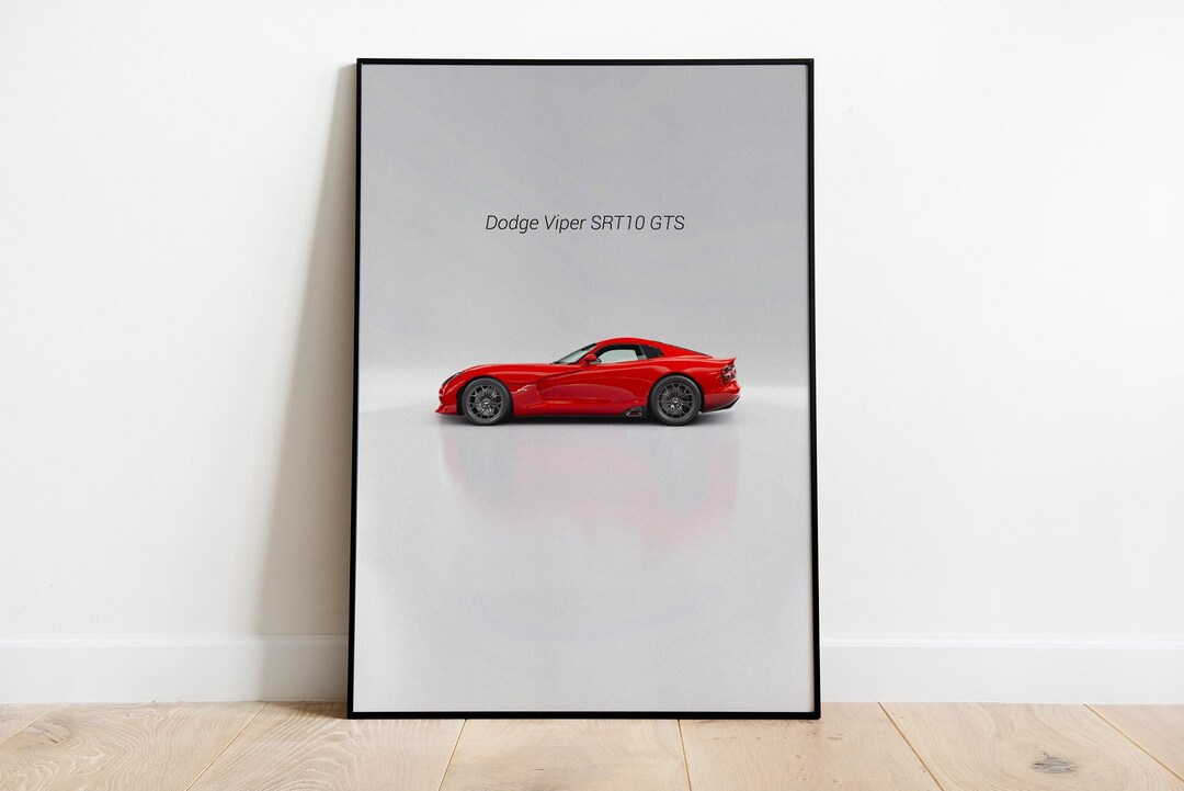 Dodge Viper SRT10 GTS Car Poster: Supercar Wall Art (digital File) - Etsy