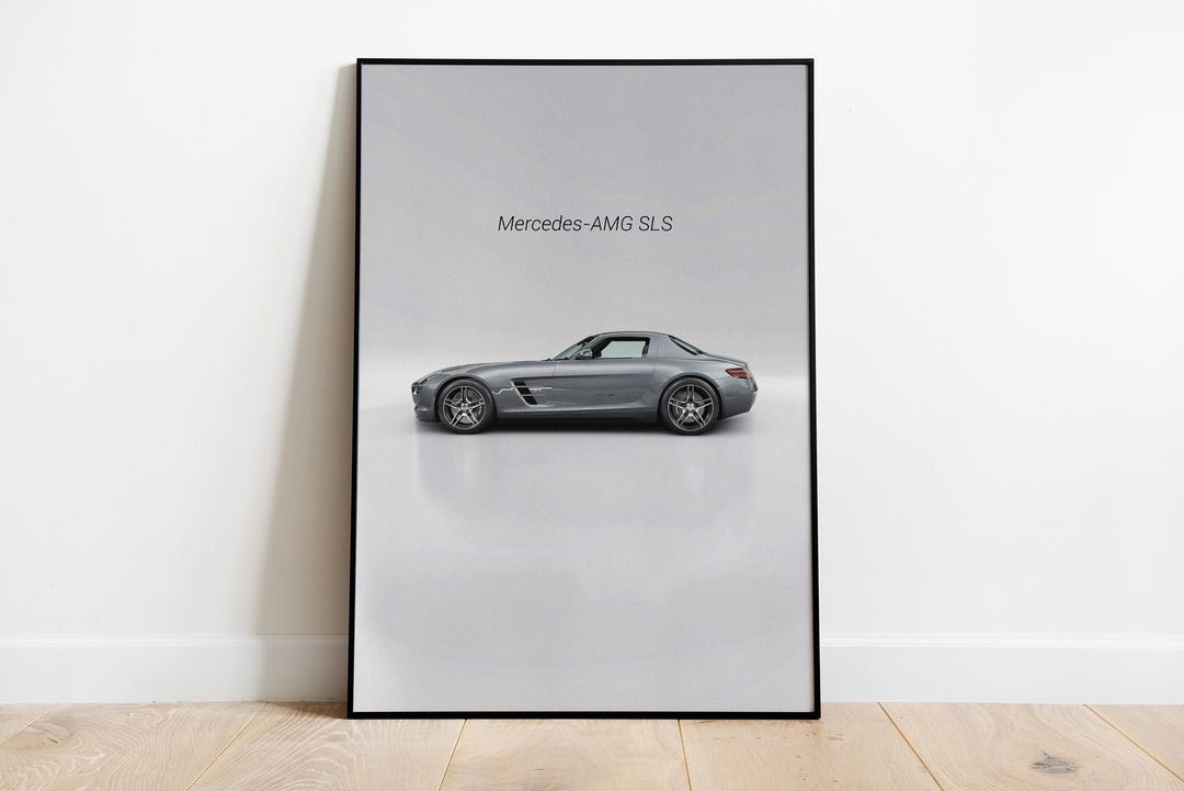 Mercedes-amg SLS Car Poster, Digital File, Supercar Wall Art , Sports ...