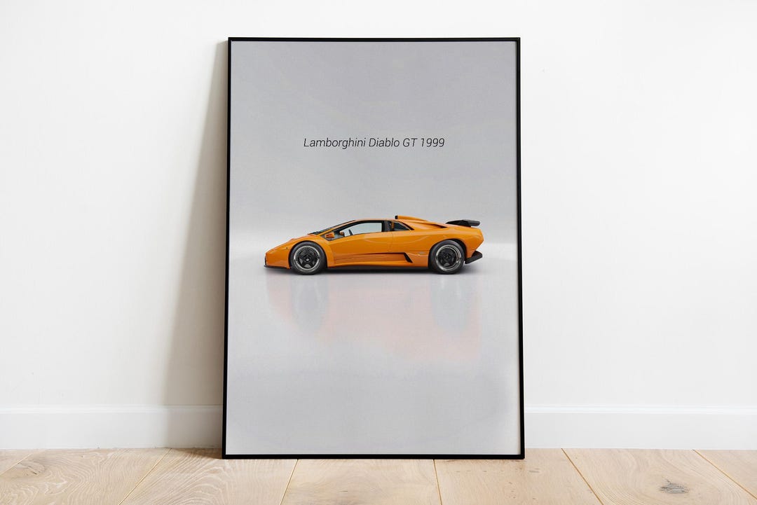 Lamborghini Diablo GT 1999 Poster: Supercar Wall Art (digital File) - Etsy
