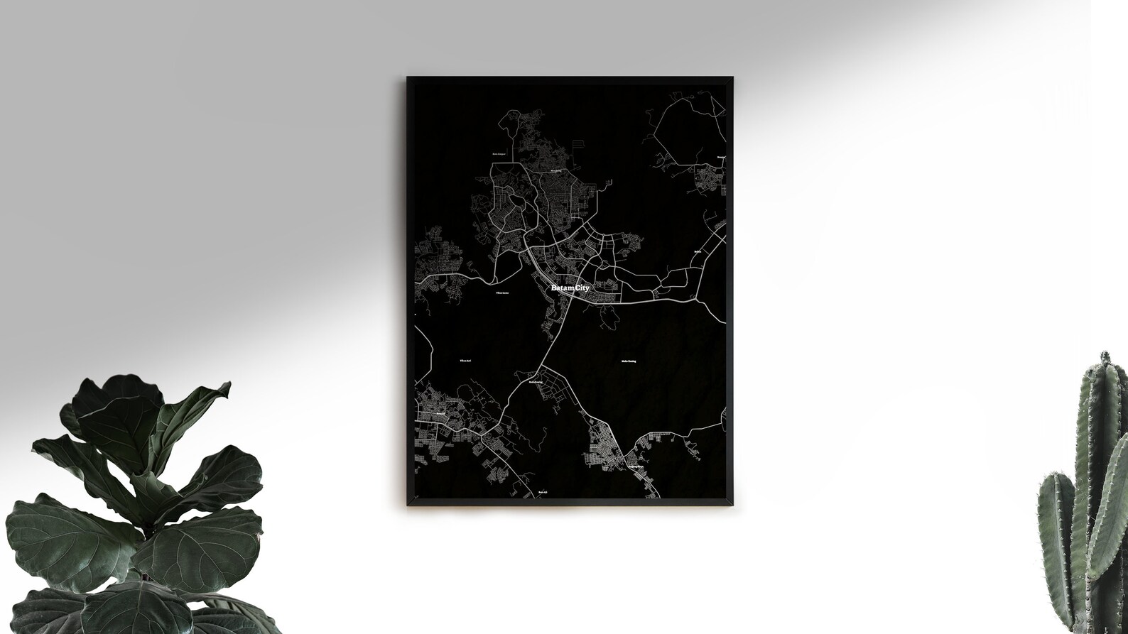 Batam Map Print Batam Map Poster Batam Indonesia Wall Art Batam ...