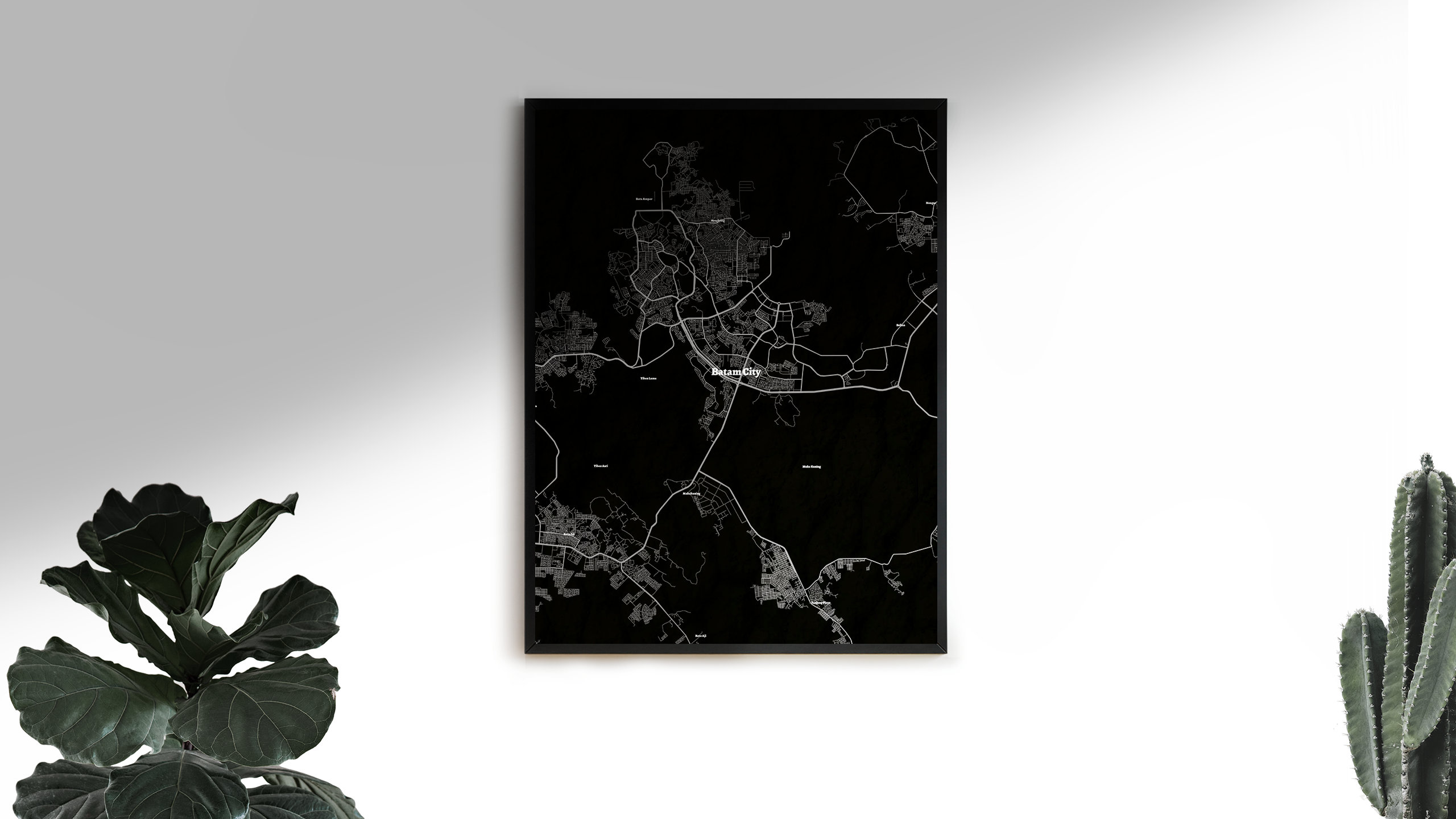 Batam Map Print Batam Map Poster Batam Indonesia Wall Art Batam ...