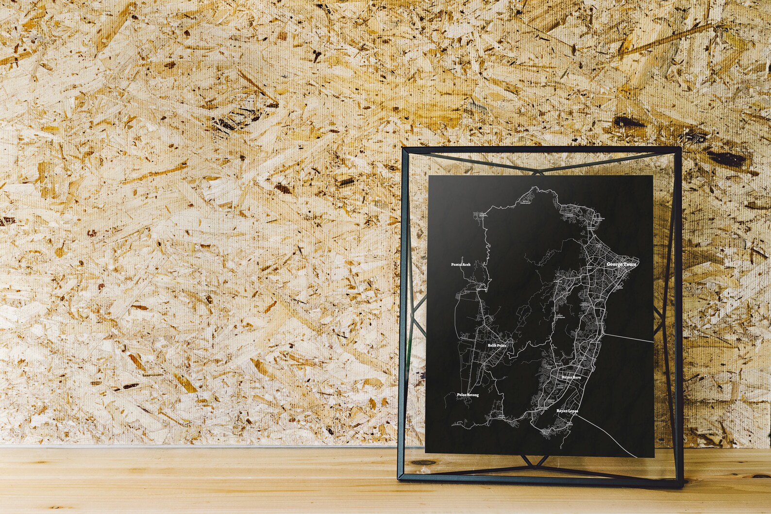 Penang Island Map Print Penang Island Map Poster Penang Island Malaysia ...