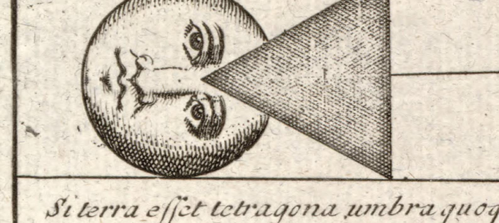 Vintage Solar Eclipses Print 1711 Antique Solar Eclipse Poster Old Map ...