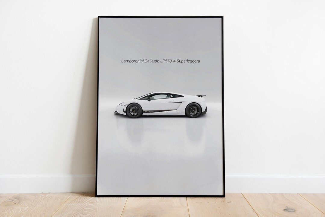 Lamborghini Gallardo Superleggera Poster: Supercar Wall Art (digital ...