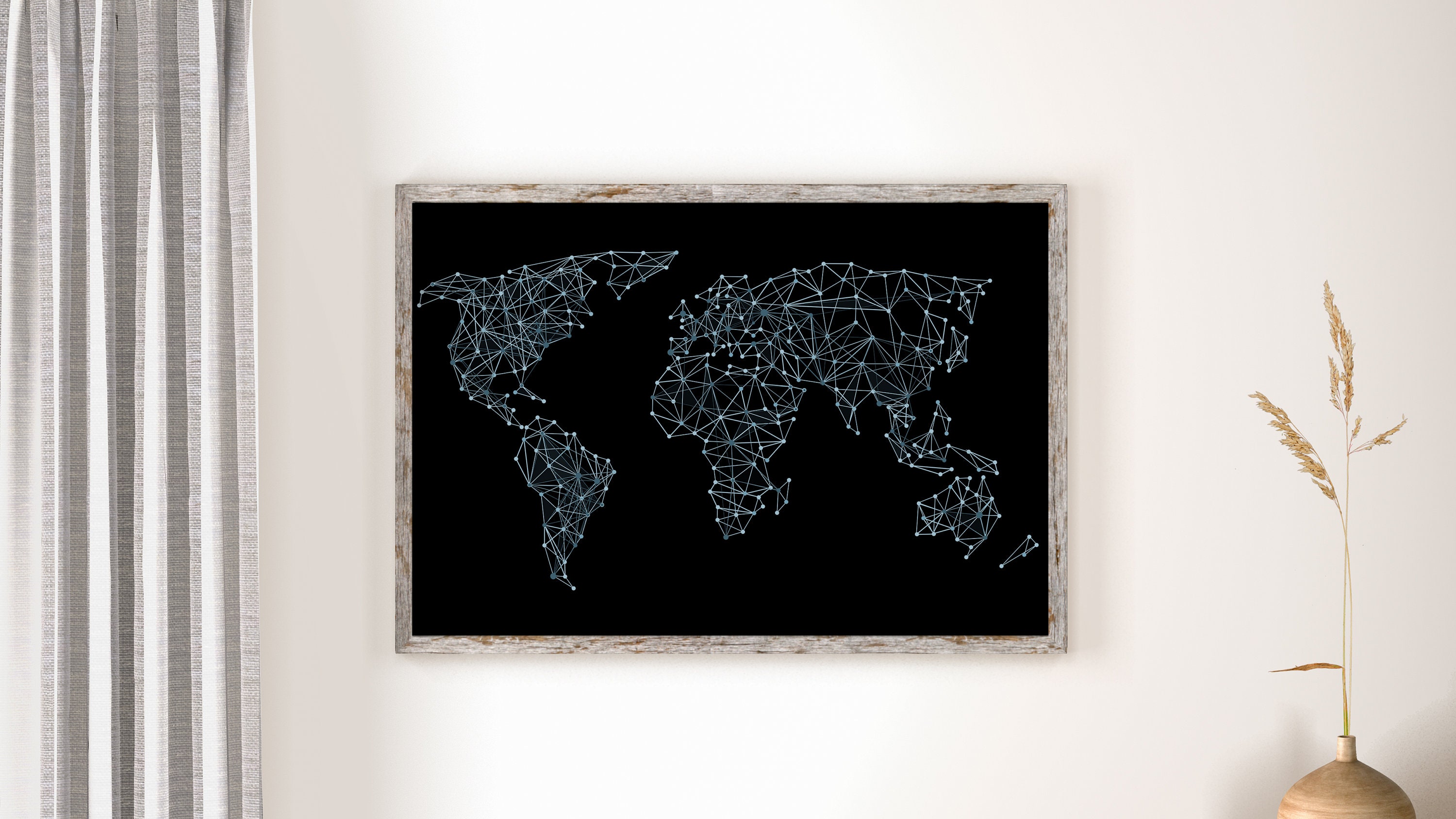 Low Poly World Map Print Map of the World Poster World Map - Etsy