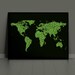 Binary Digits World Map Print Map of the World Poster World Map Wall ...