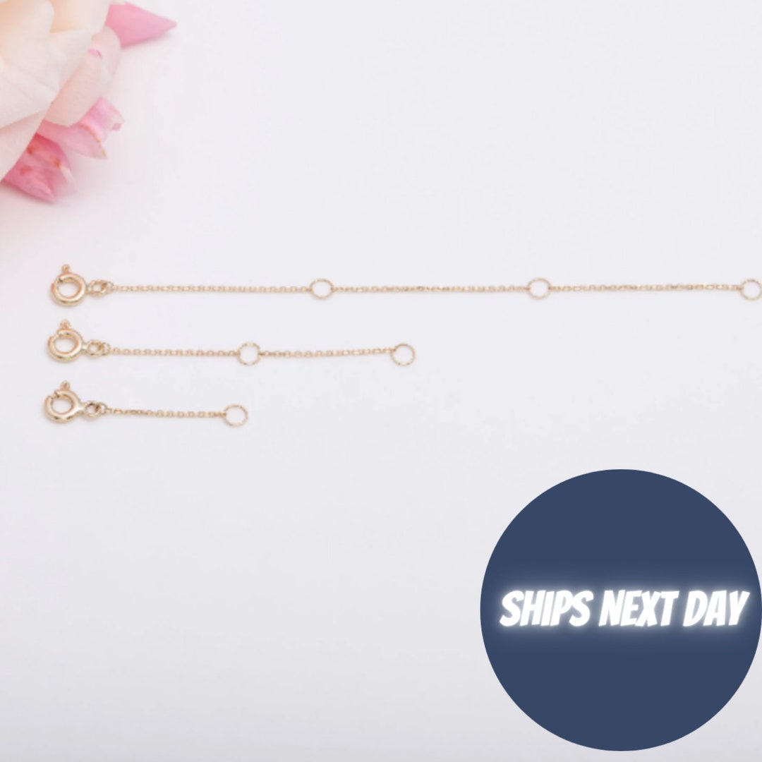 14 K GOLD Extender / Bracelet Extender / Necklace Extension / Bracelet ...