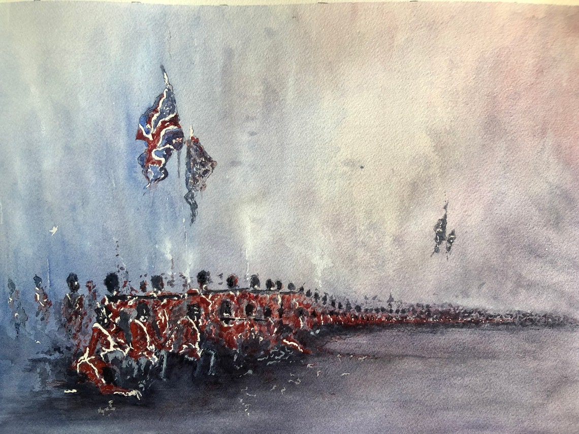 Custom Military Watercolour Portrait Personalise Army Navy - Etsy