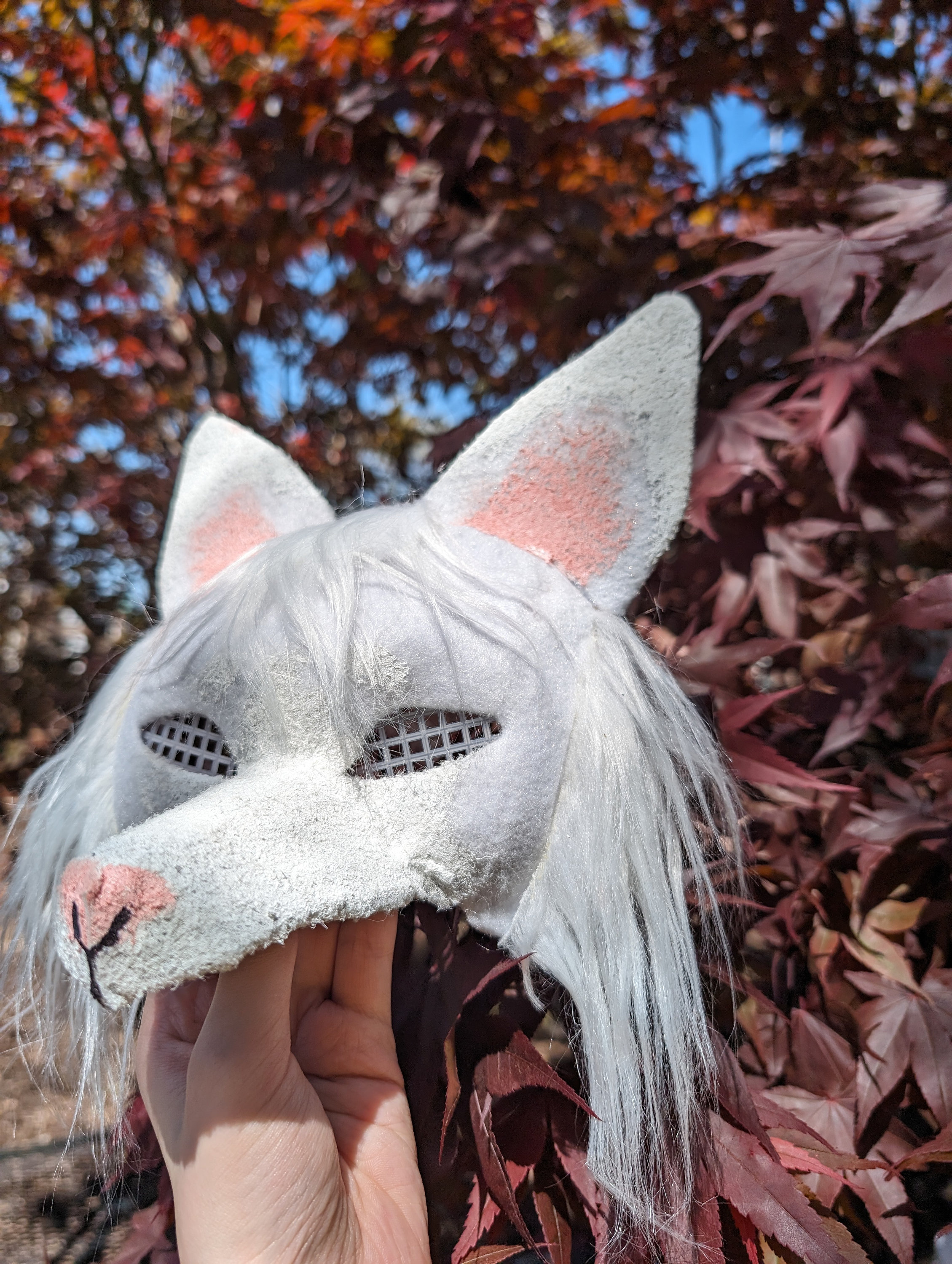 DISCOUNTED Handmade Felted Arctic Fennec Fox Therian Mask - Etsy Australia