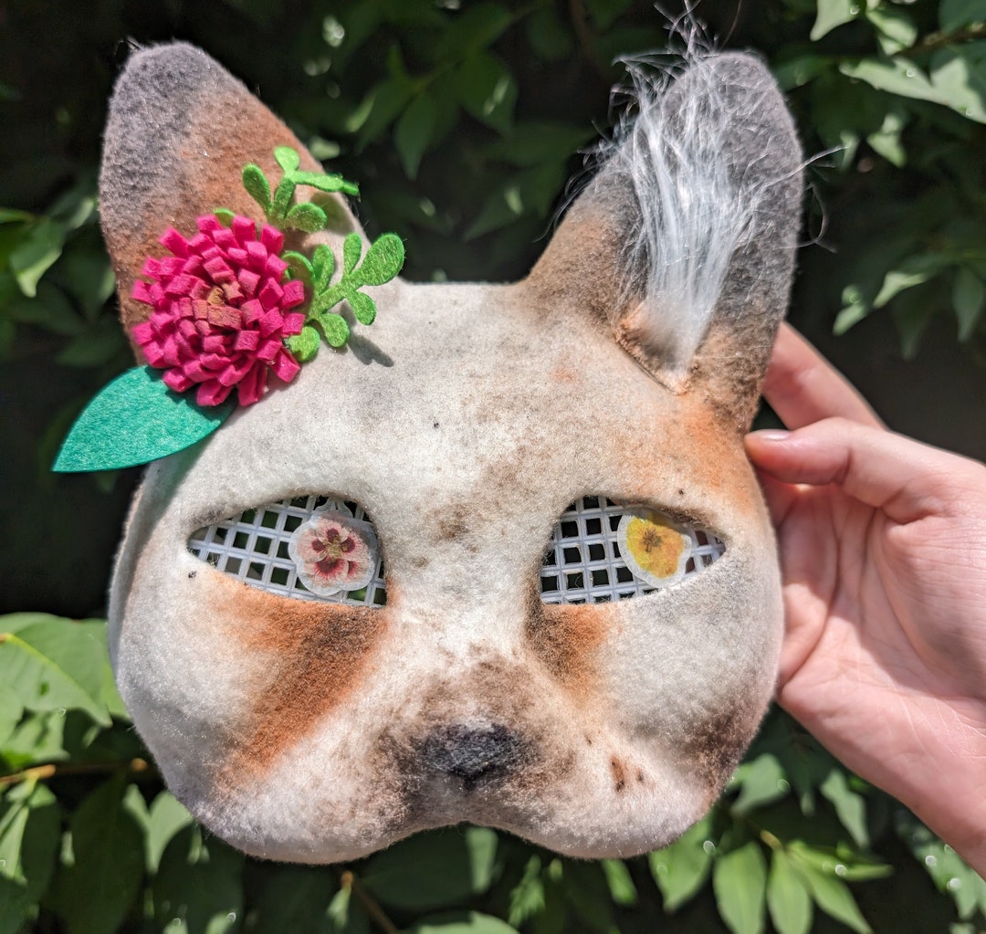 Handmade Felted Forest Bunny Therian Mask - Etsy Australia
