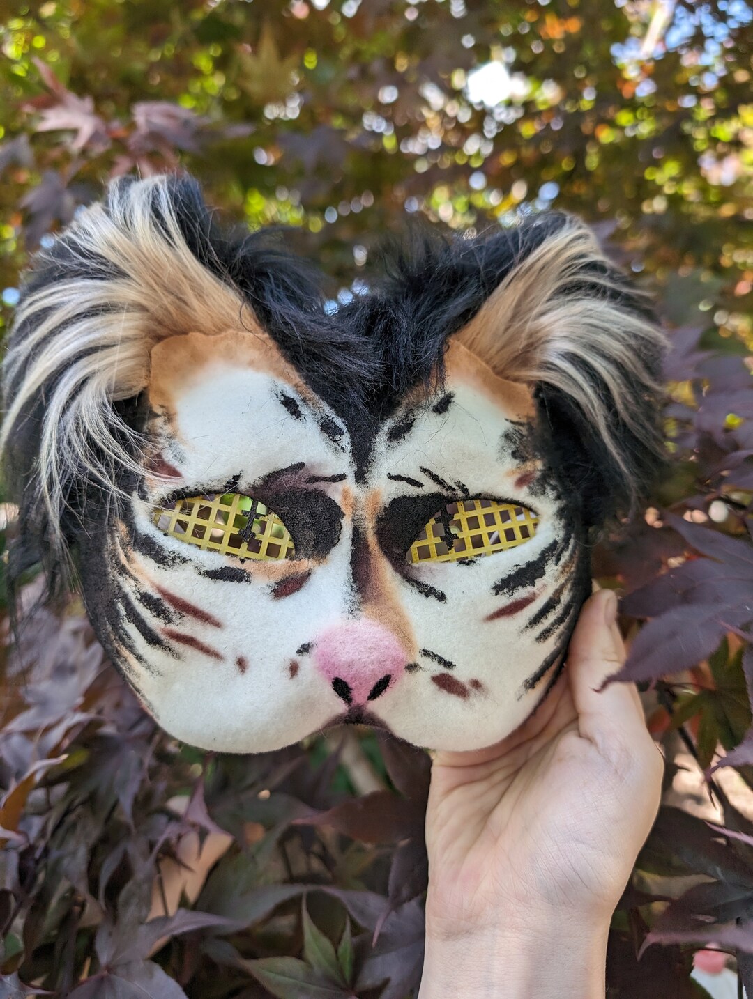 Handmade Felted Feral Wildcat Therian Mask - Etsy