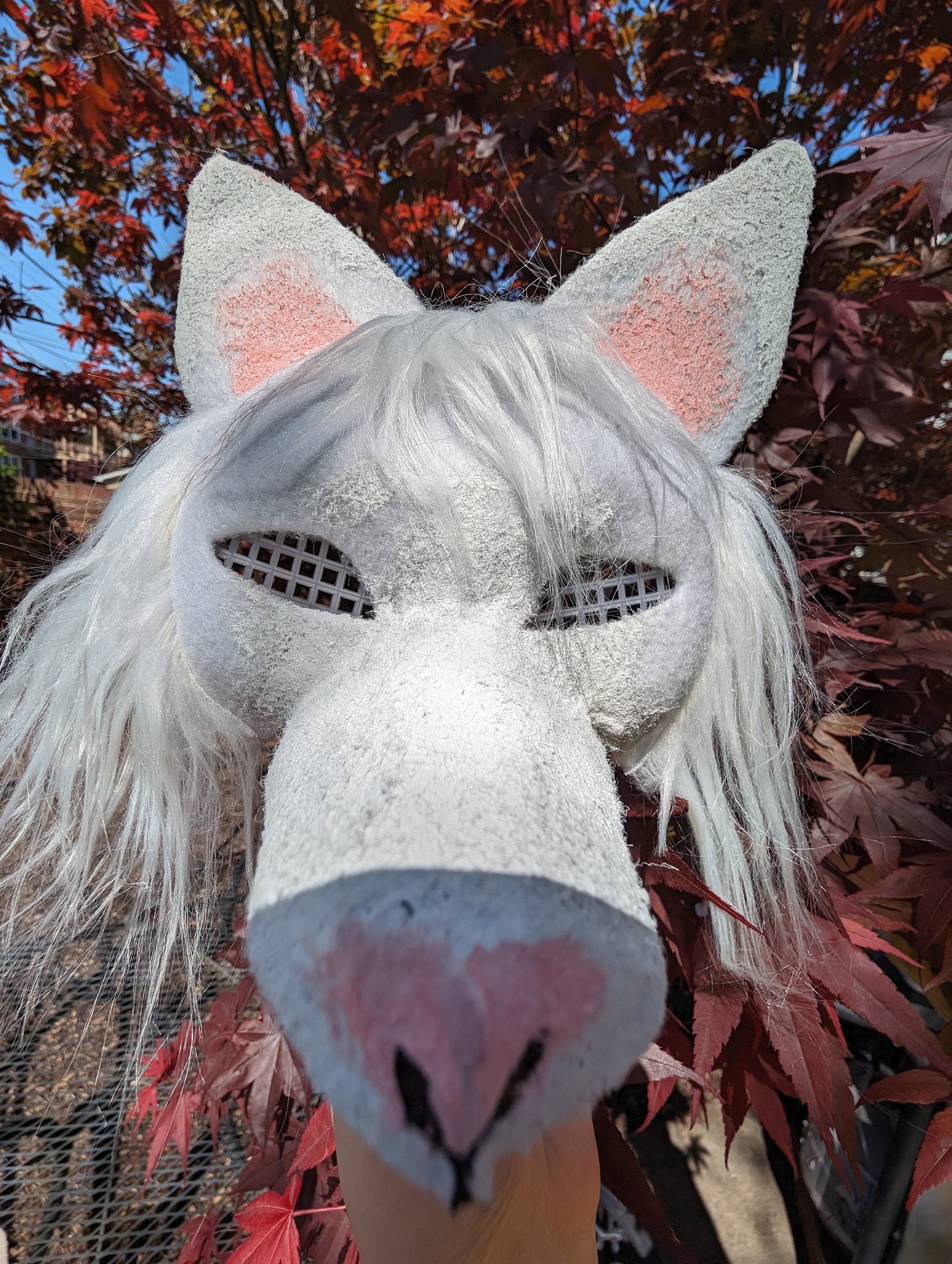 DISCOUNTED Handmade Felted Arctic Fennec Fox Therian Mask - Etsy Australia