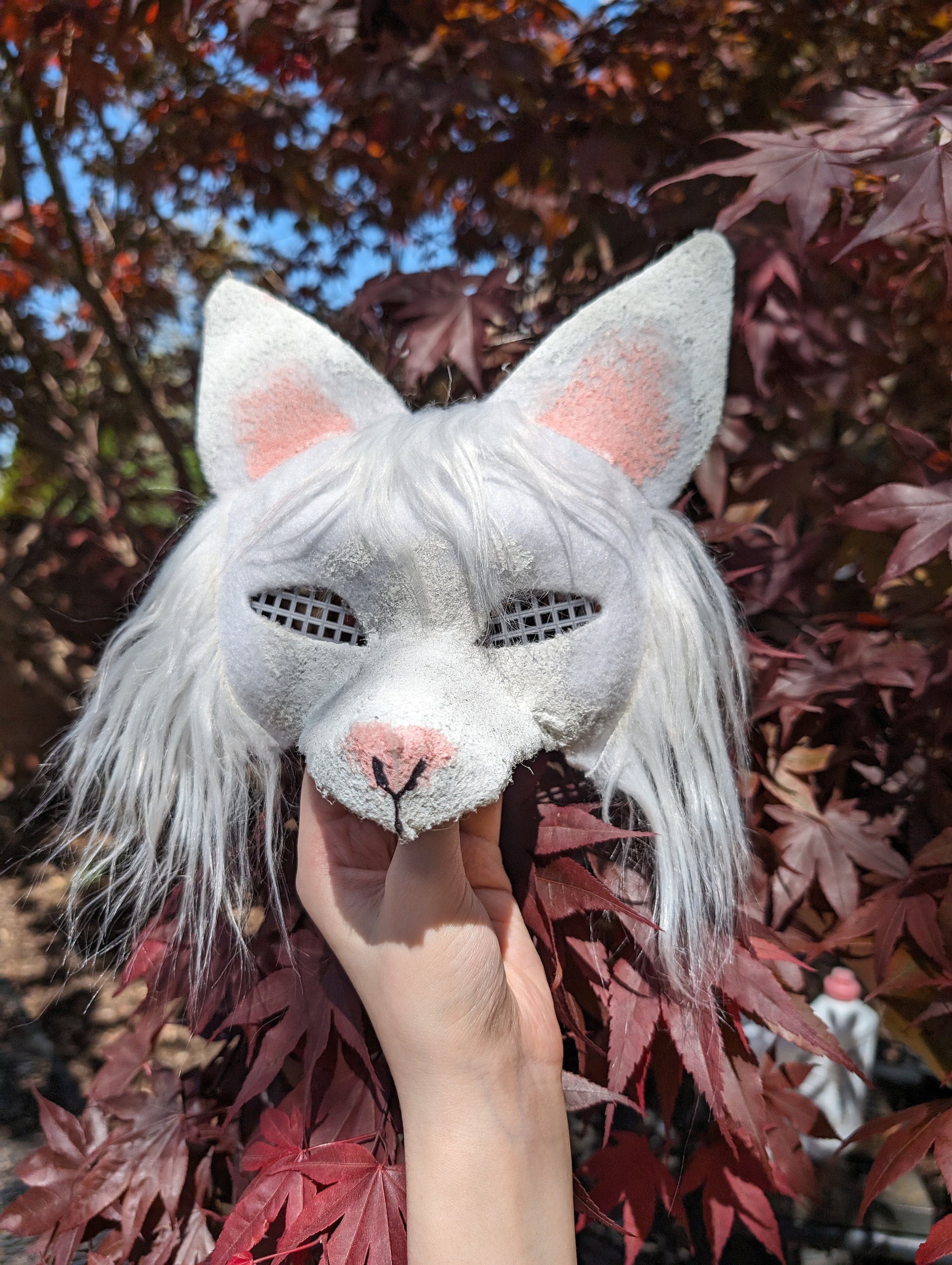 DISCOUNTED Handmade Felted Arctic Fennec Fox Therian Mask - Etsy Australia