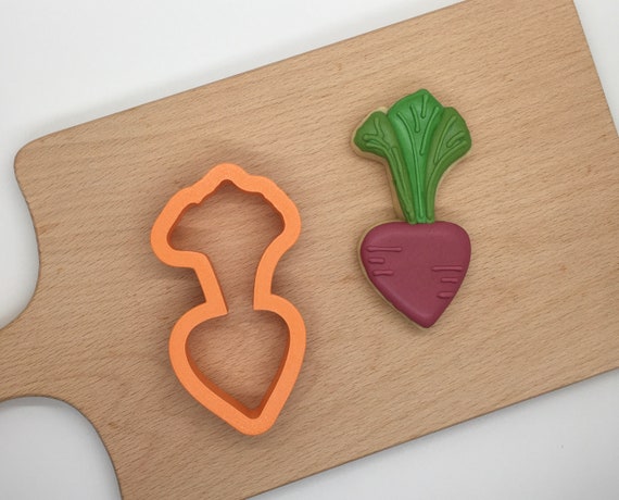 Radish or Turnip Cookie and Fondant Cutter Vegetable Cookie | Etsy