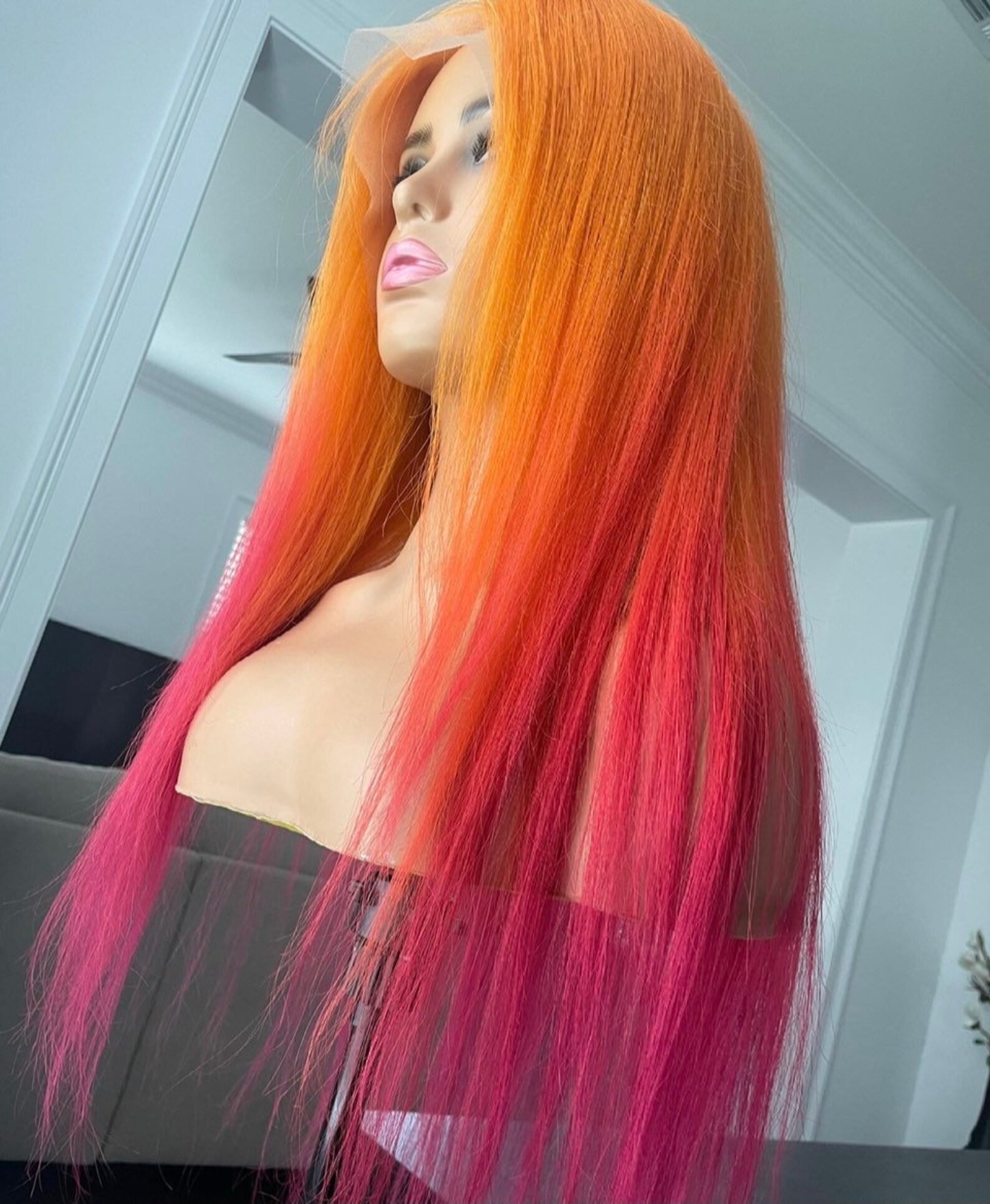 Nola Sunset~hand Dyed Human Hair Wig - Etsy