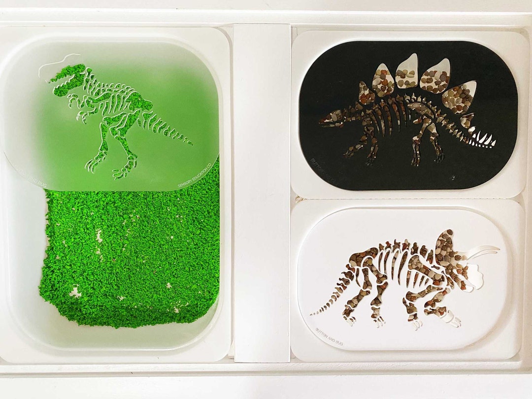 Dinosaur Insert Large Trofast Bin of Flisat Table for Montessori ...