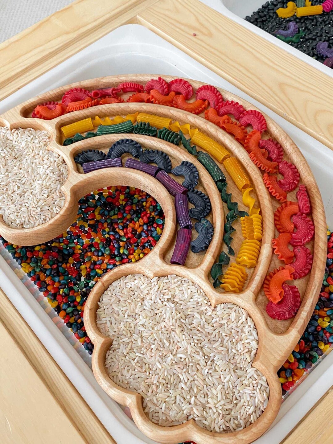 PRE-ORDER Rainbow Imaginative Play Tray Flisat Sensory Table Trofast ...