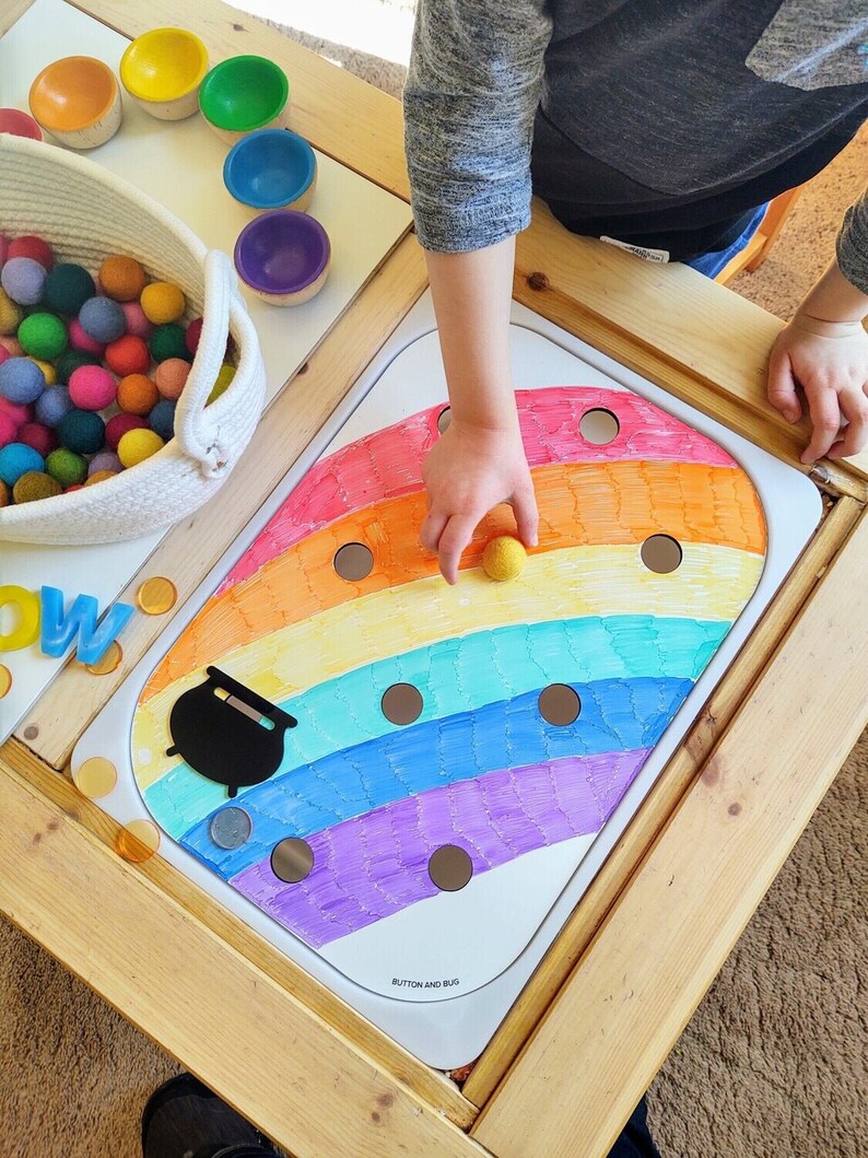 10 Hole Insert Large Trofast Bin of Flisat Table for Montessori Waldorf ...