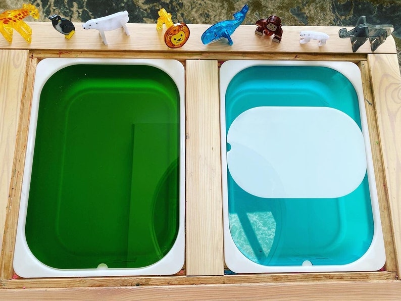 Land/sea Trofast Bin of Flisat Table for Montessori Waldorf Toys ...