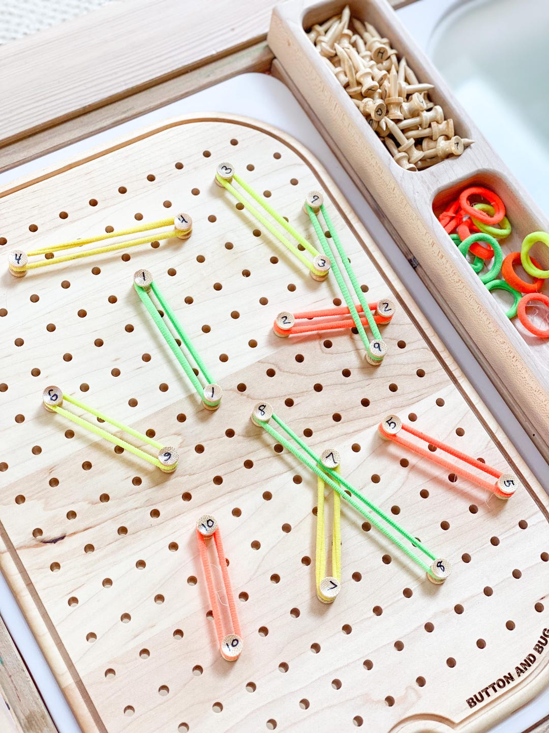 Wood Multifunctional Pegboard for Trofast Bins of Flisat Table Waldorf ...