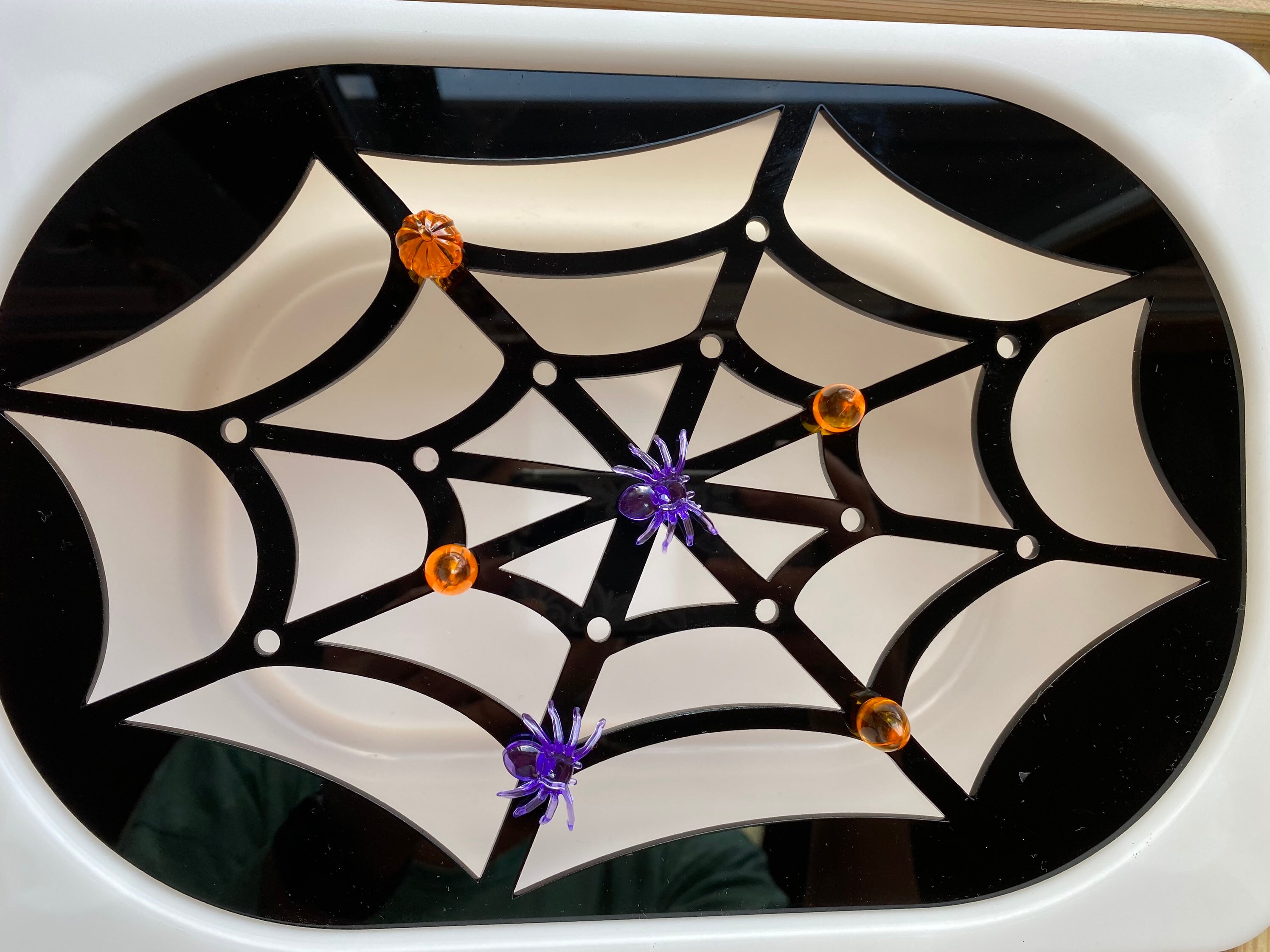 Spider web insert for small trofast tub of Flisat table | Etsy