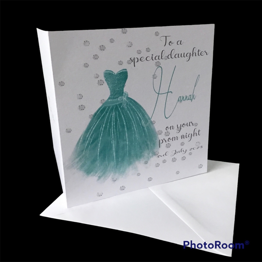 Personalised Prom Celebration Cards for the Girls, Prom Gifts for Girls ...