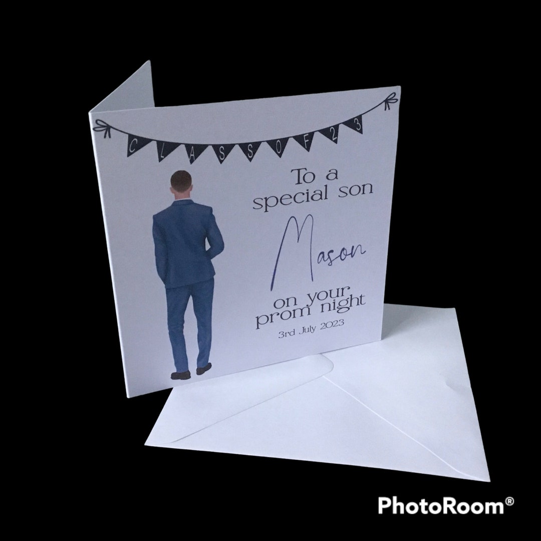 Celebration Prom Cards for Boys, Gift Card, Boys Gift Card, Prom ...