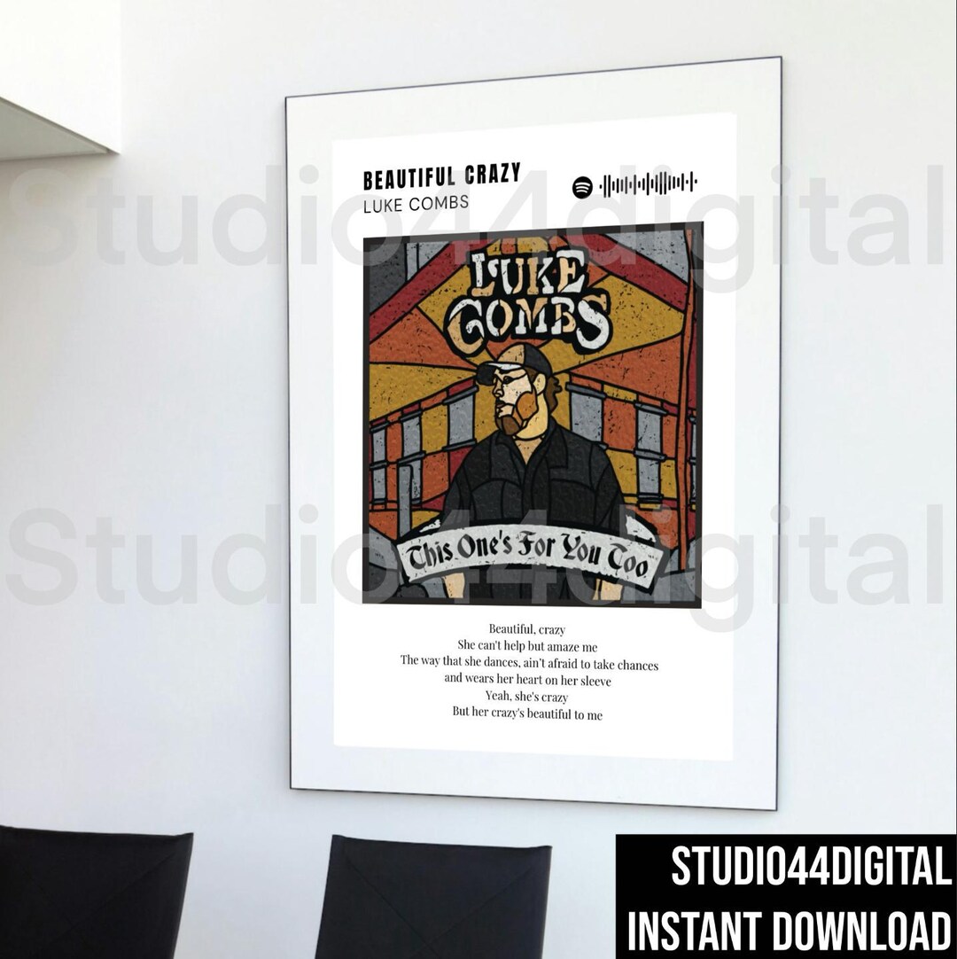 Luke Combs, Beautiful Crazy, Digital Download, Digital Print, Digital ...