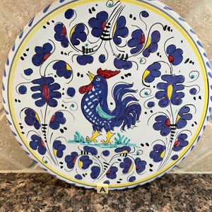 Vintage Deruta Rooster Serving Dish: Italian Dip A Mano Platter or ...