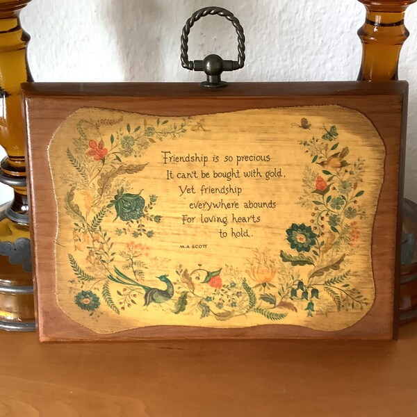 Friendship Plaque - Etsy