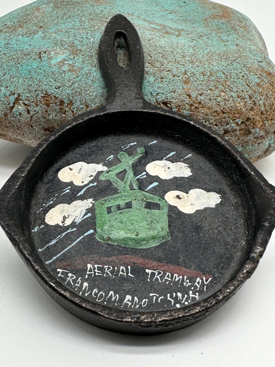 Vintage Miniature Cast Iron Skillet Souvenir/aerial Tramway, Frankoma ...