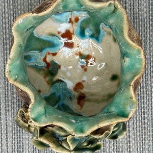 Vintage Chinese Shiwan Flowerpot Pottery/shiwan Bark Pottery Trinket ...