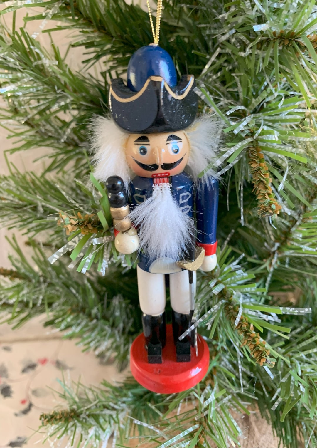 Vintage Nutcracker Statue/5 1/4" Soldier Nutcracker/hand Painted ...
