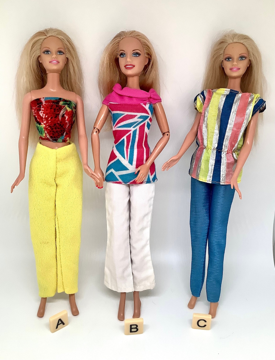 Vintage Barbie Clothing/choice of Barbie Pants Outfits/1979 Barbie ...