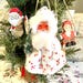 Vintage Swinging Santa Ornament: Russ Berrie Wind Chime or Wooden Doll ...